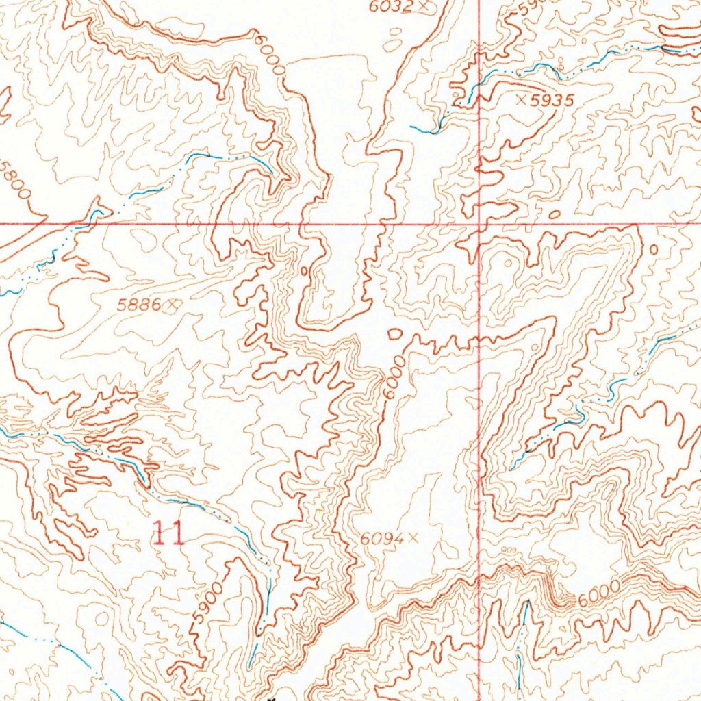 Padilla Mesa, AZ (1967, 24000-Scale) Map by United States Geological ...