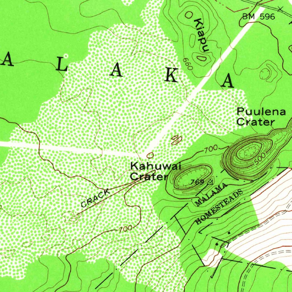 Pahoa South, HI (1966, 24000-Scale) Map by United States Geological ...