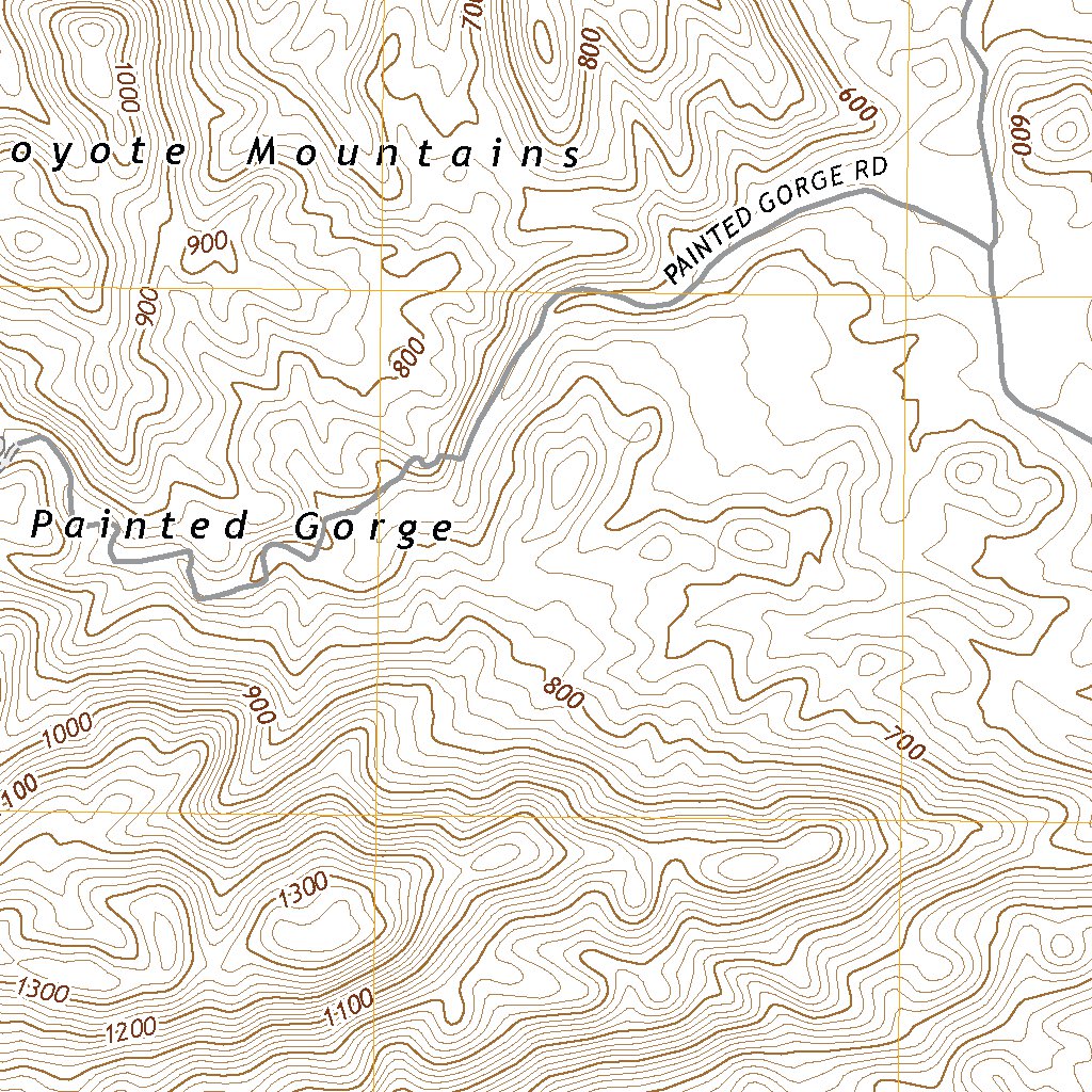 Painted Gorge, CA (2021, 24000-Scale) Map by United States Geological ...