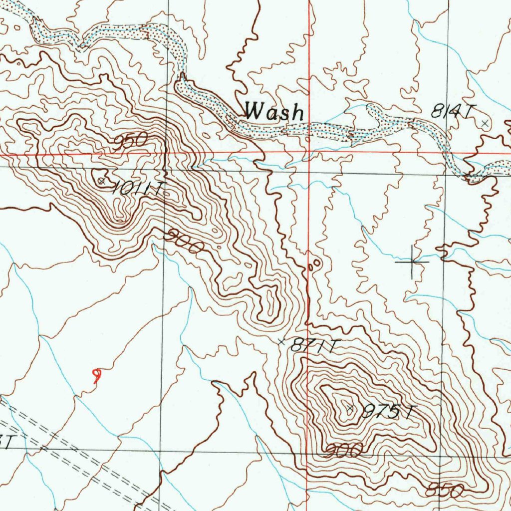 Painted Rock Wash, CA (1985, 24000-Scale) Map by United States ...