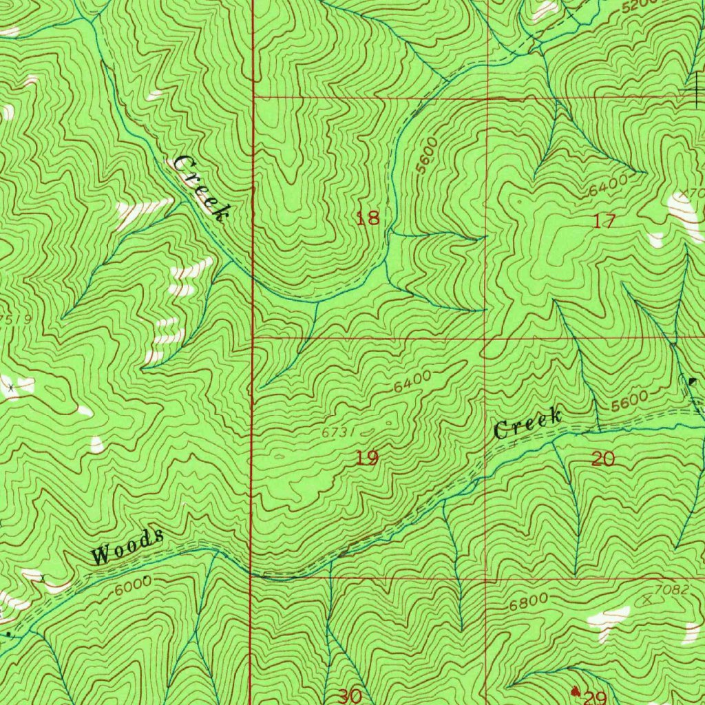 Painted Rocks Lake, MT-ID (1960, 62500-Scale) Map by United States ...