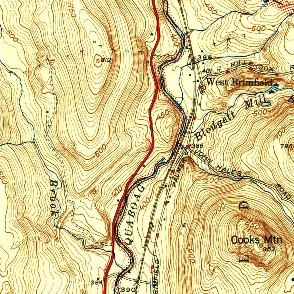 Palmer, MA (1946, 31680-Scale) Map by United States Geological Survey ...