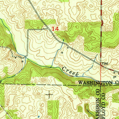Palmyra, IN (1950, 24000-Scale) Map by United States Geological Survey ...