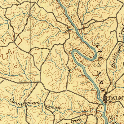 Palmyra, VA (1895, 125000-Scale) Map by United States Geological Survey ...