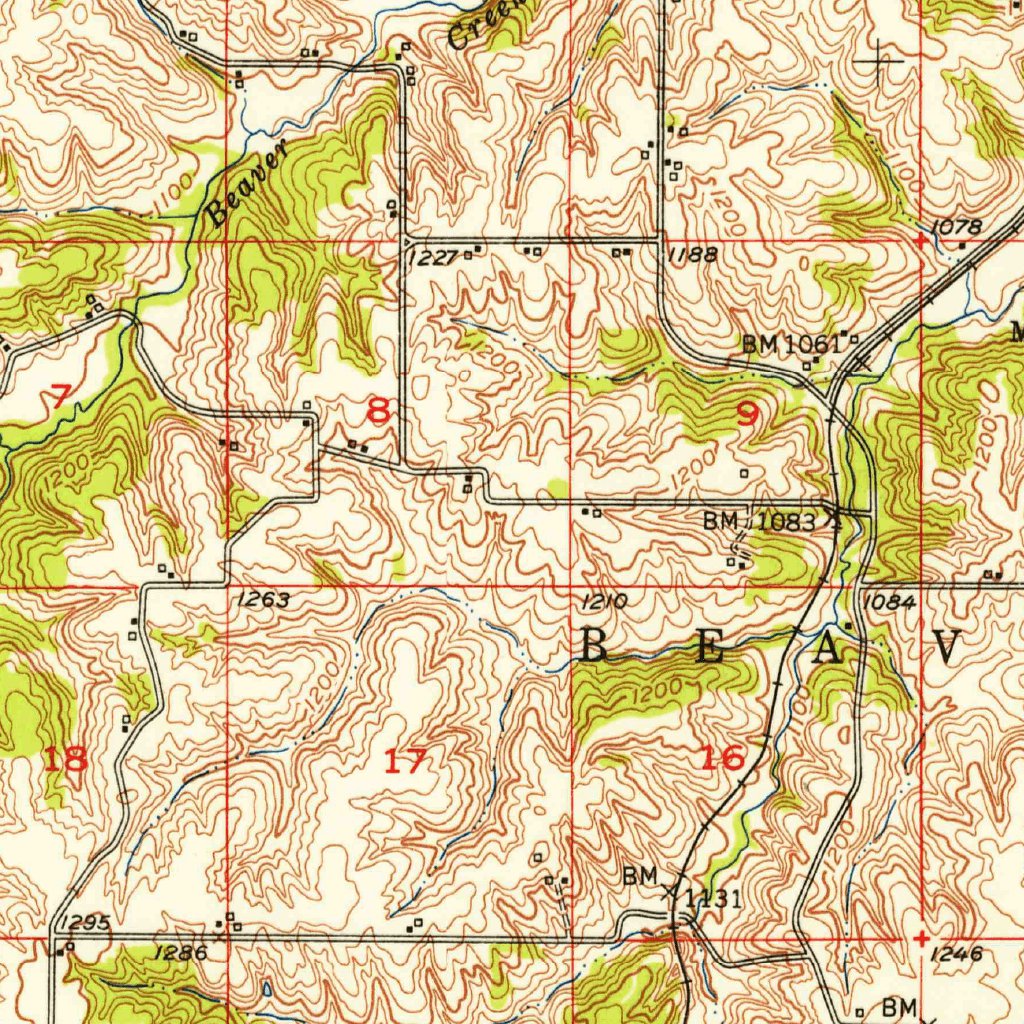 Panora, IA (1952, 62500-Scale) Map by United States Geological Survey ...
