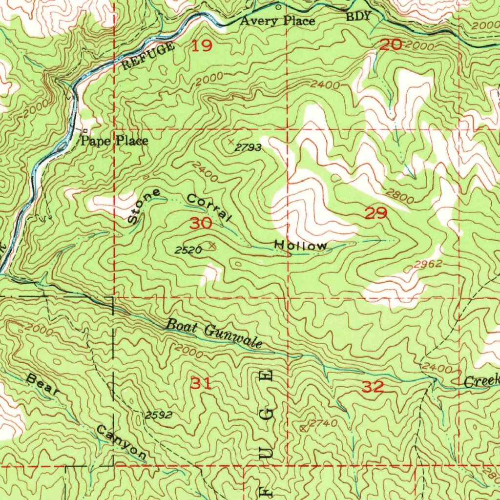 Panther Spring, CA (1953, 62500-Scale) Map by United States Geological ...