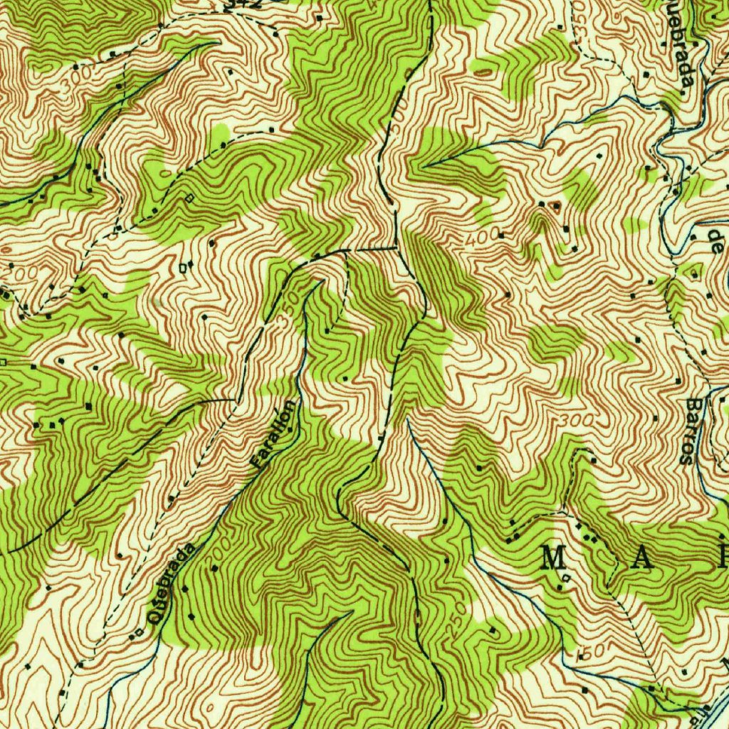 Patillas, PR (1952, 30000-Scale) Map by United States Geological Survey ...