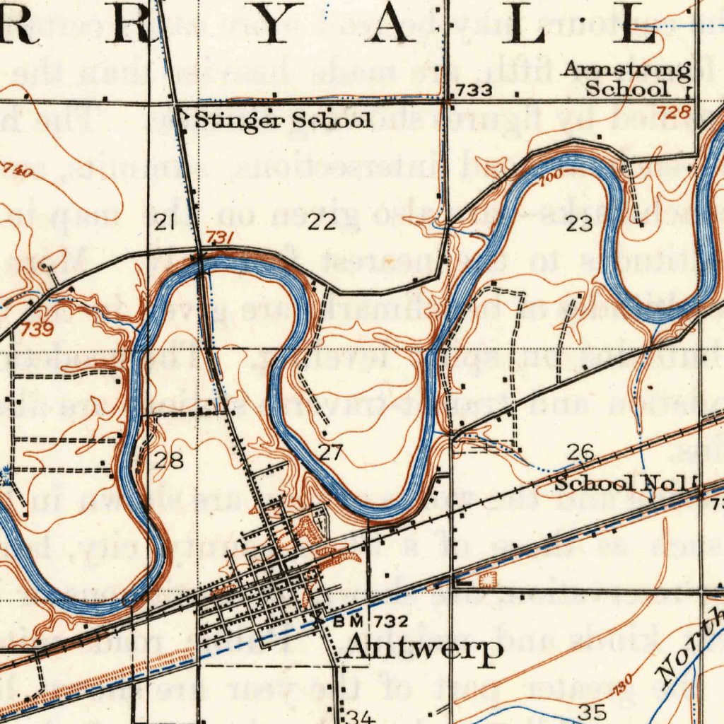 Paulding, OH (1914, 62500-Scale) Map by United States Geological Survey ...