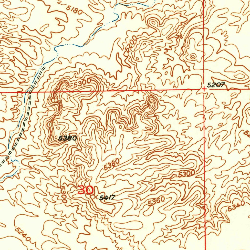 Pavillion SE, WY (1951, 24000-Scale) Map by United States Geological ...