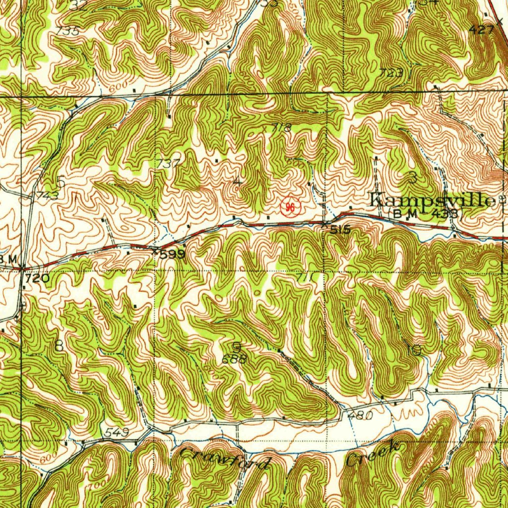 Pearl, IL-MO (1950, 62500-Scale) Map by United States Geological Survey ...