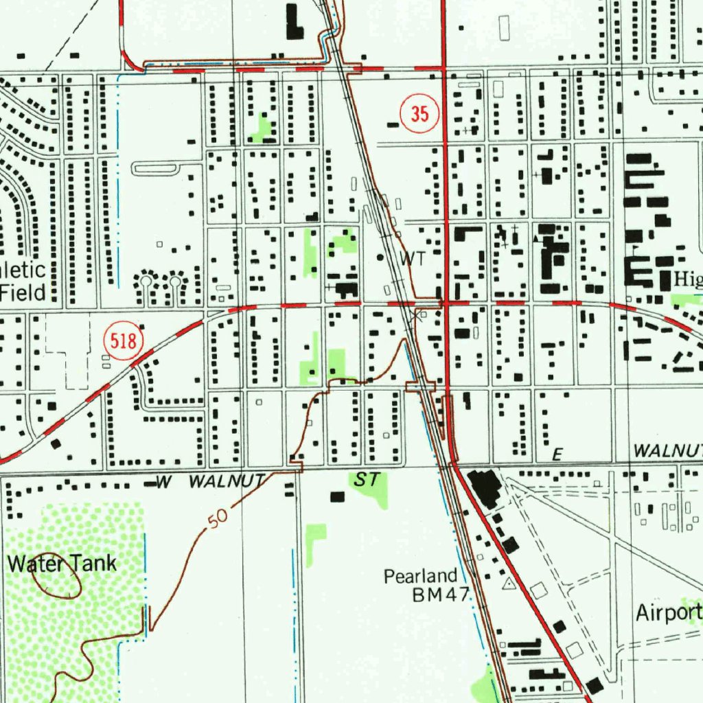 Pearland, TX (1982, 24000-Scale) Map by United States Geological Survey ...