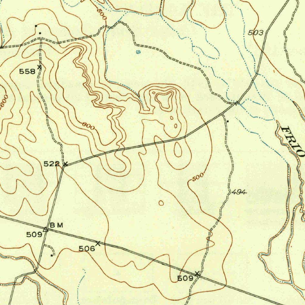 Pearsall, TX (1927, 62500-Scale) Map by United States Geological Survey ...