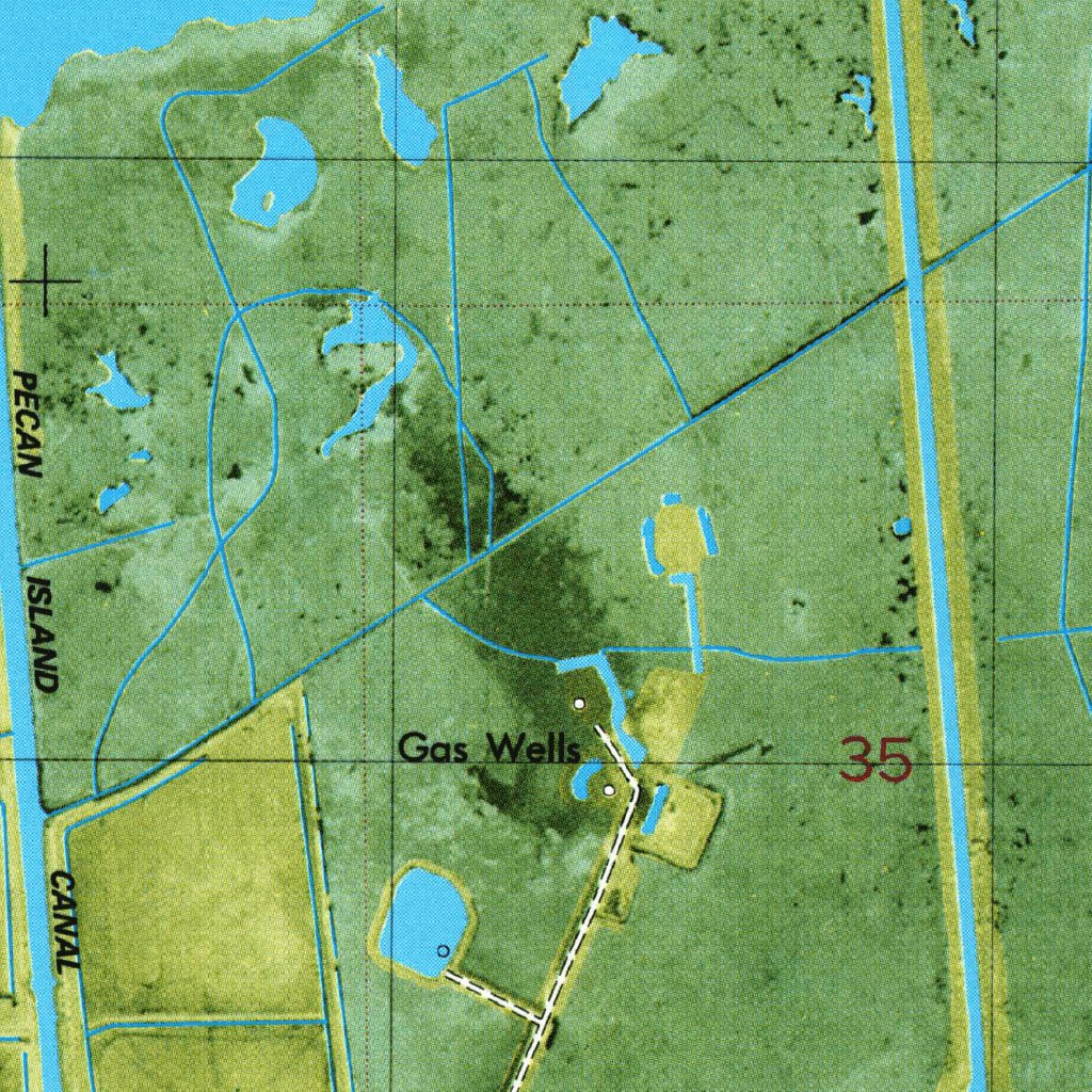 Pecan Island, LA (1979, 24000-Scale) Map by United States Geological ...