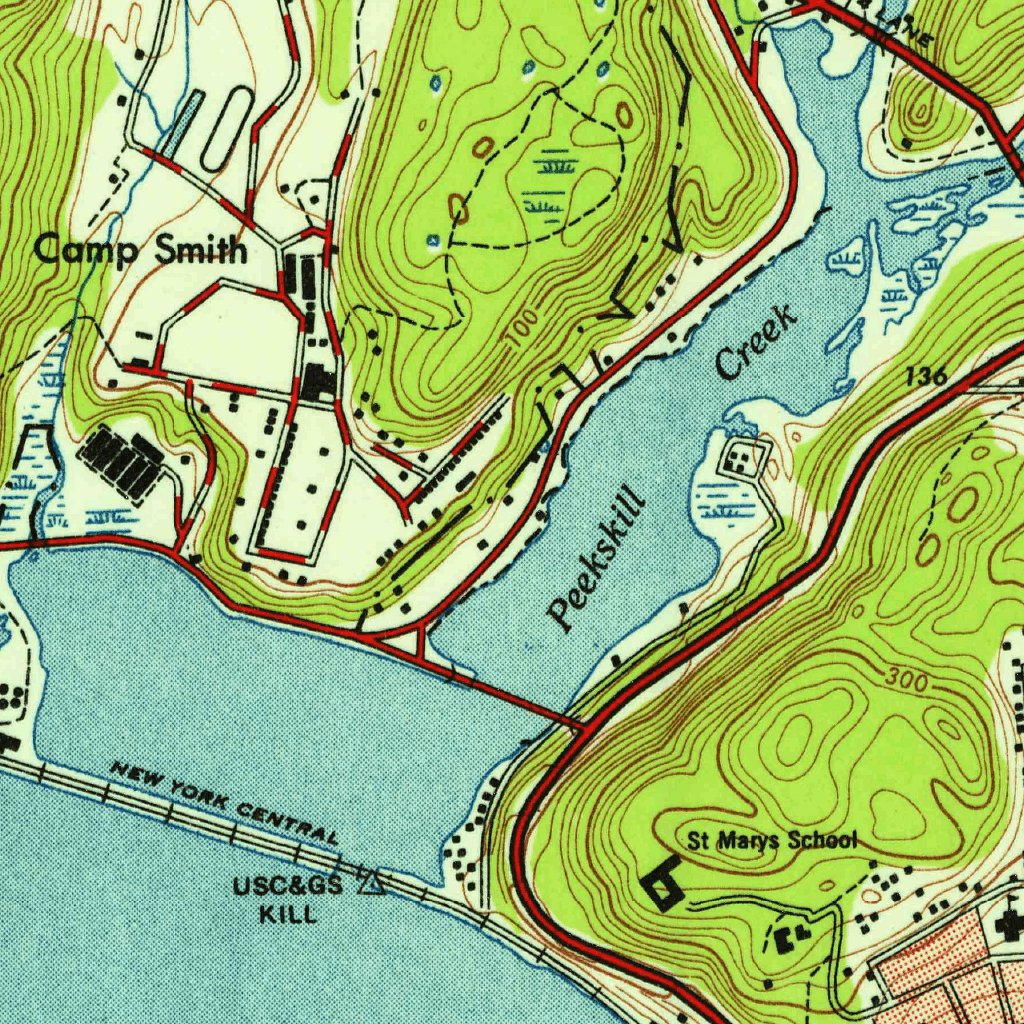Peekskill, NY (1947, 24000-Scale) Map by United States Geological ...