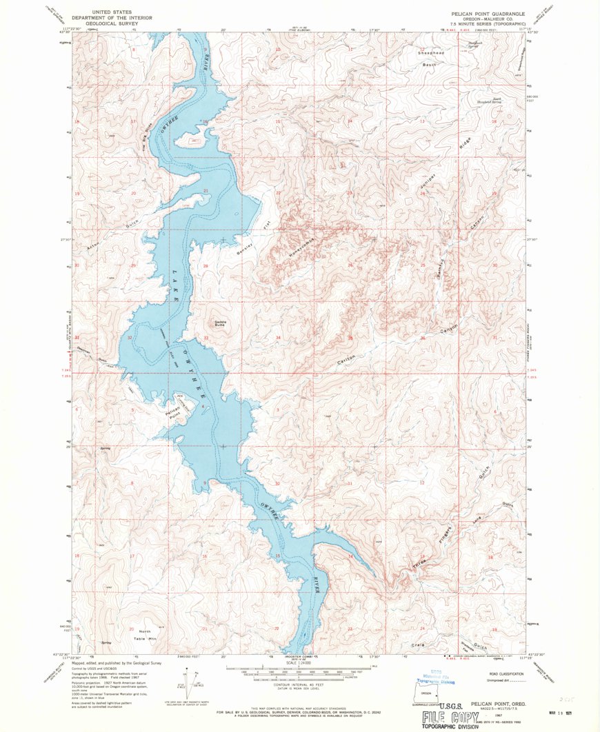Pelican Point, OR (1967, 24000-Scale) Map by United States Geological ...