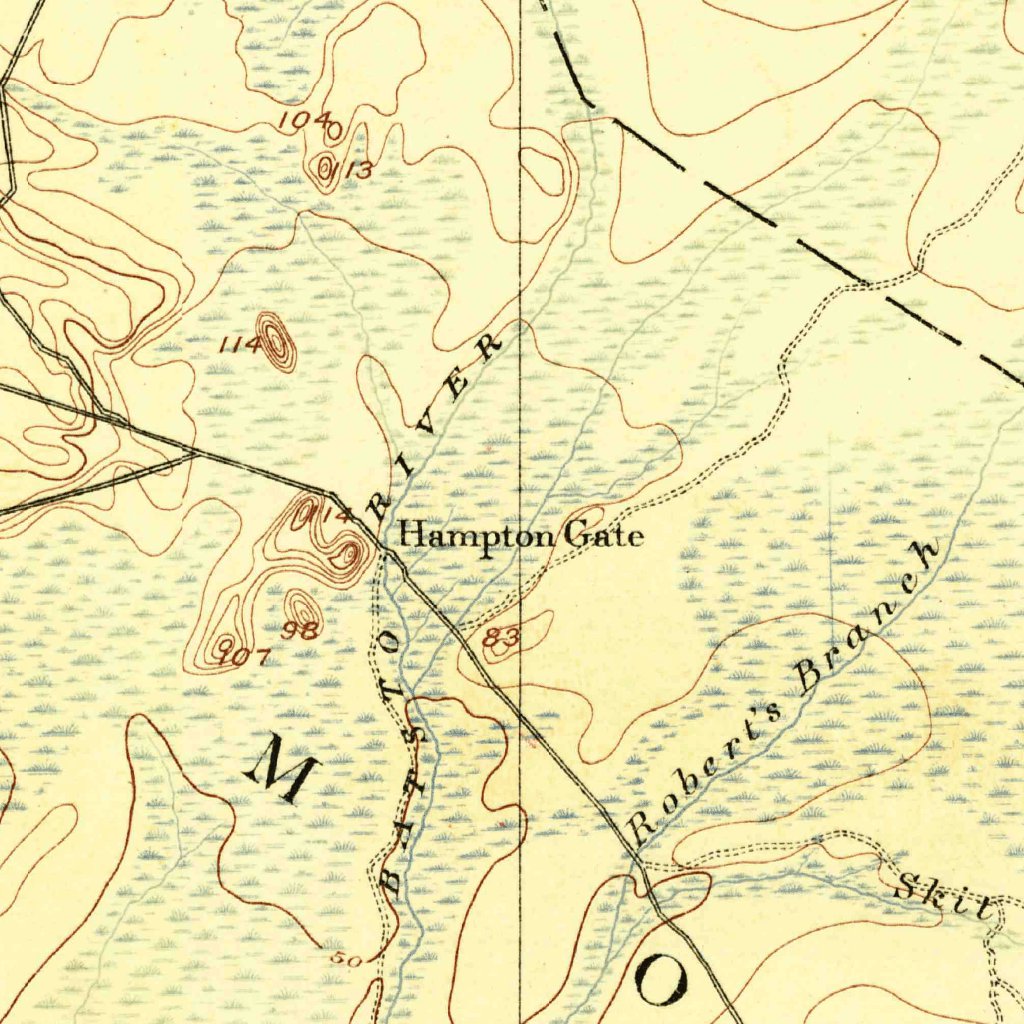 Pemberton, NJ (1888, 62500-Scale) Map by United States Geological ...