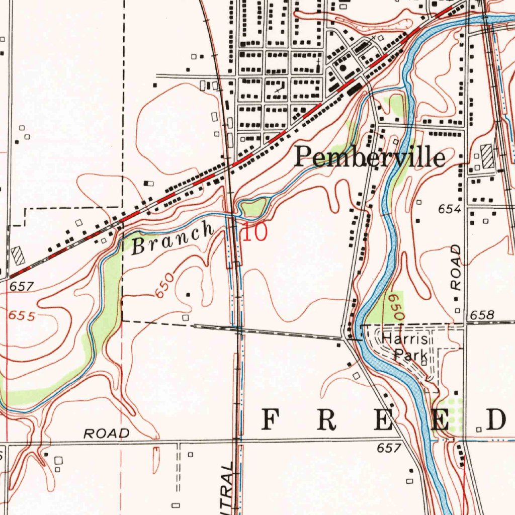 Pemberville, OH (1969, 24000-Scale) Map by United States Geological ...