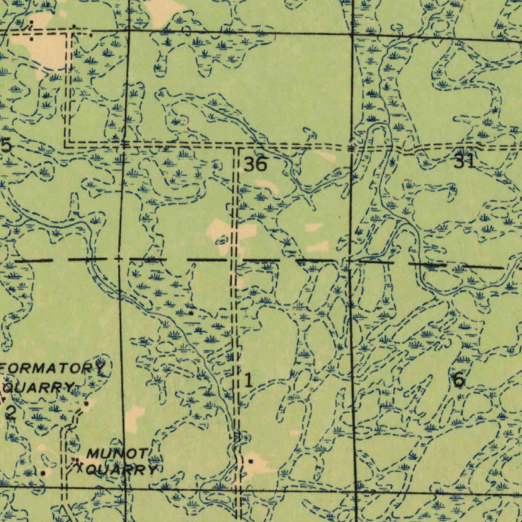 Pembine, WI-MI (1947, 48000-Scale) Map by United States Geological ...