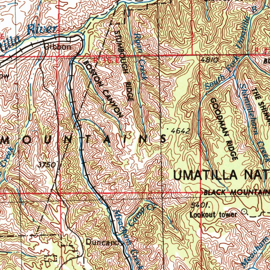 Pendleton, OR-WA (1953, 250000-Scale) Map by United States Geological ...