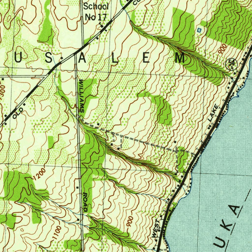 Penn Yan, NY (1942, 31680-Scale) Map by United States Geological Survey ...