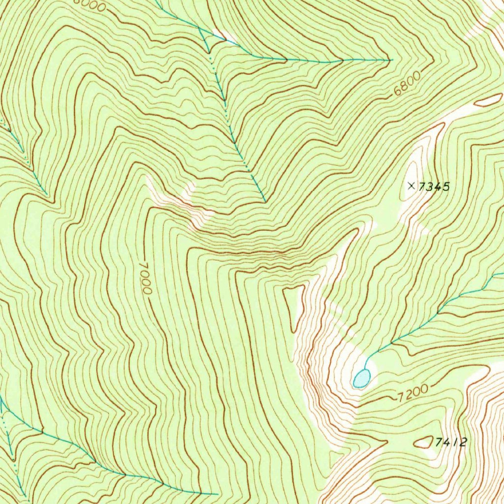 Pentagon Mountain, MT (1970, 24000-Scale) Map by United States ...