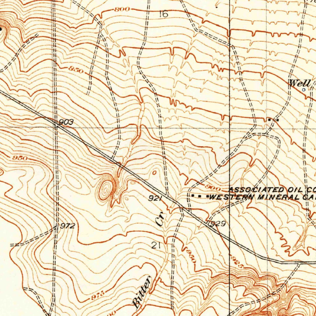 Pentland, CA (1934, 31680-Scale) Map by United States Geological Survey ...