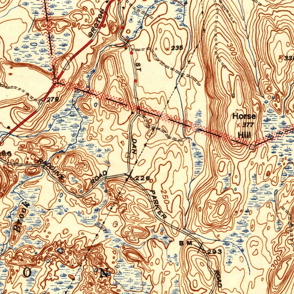 Pepperell, MA-NH (1944, 31680-Scale) Map by United States Geological ...