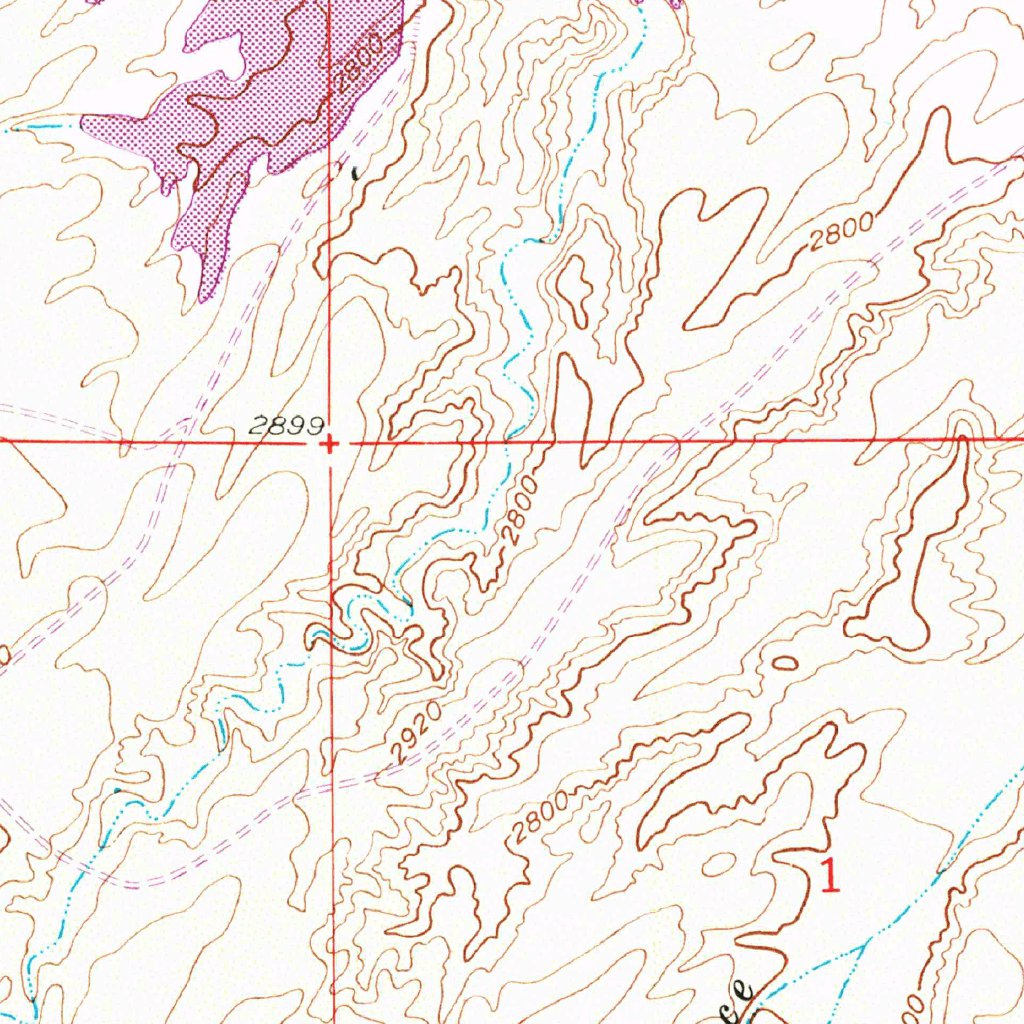 Peppersauce Wash, AZ (1948, 24000-Scale) Map by United States ...