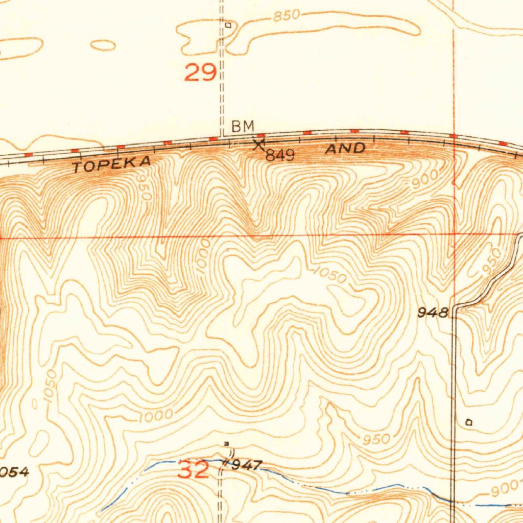 Perry, KS (1950, 24000-Scale) Map by United States Geological Survey ...