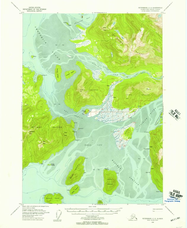 Petersburg C-2, AK (1948, 63360-Scale) Map by United States Geological ...