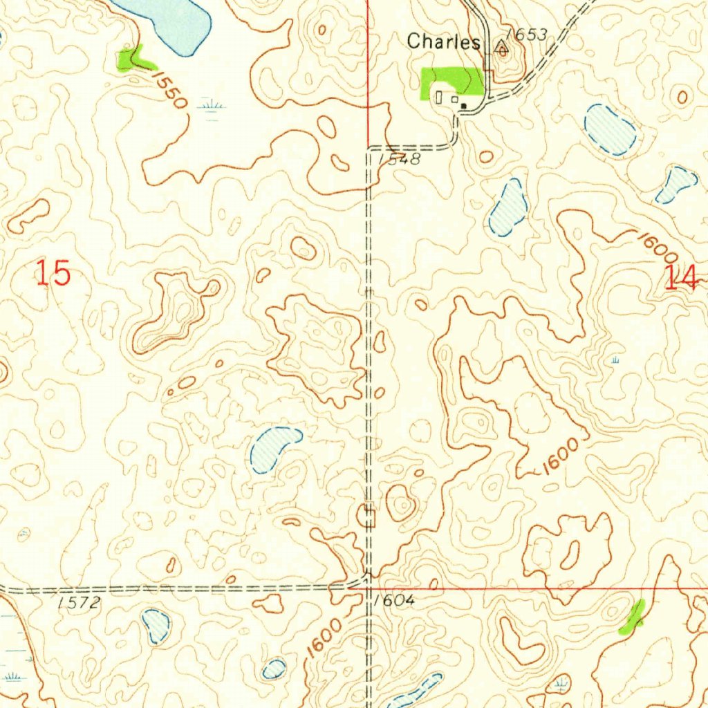 Petrified Lake, ND (1958, 24000-Scale) Map by United States Geological ...