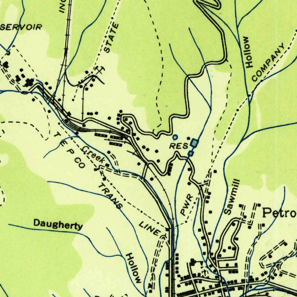 Petros, TN (1936, 24000-Scale) Map by United States Geological Survey ...