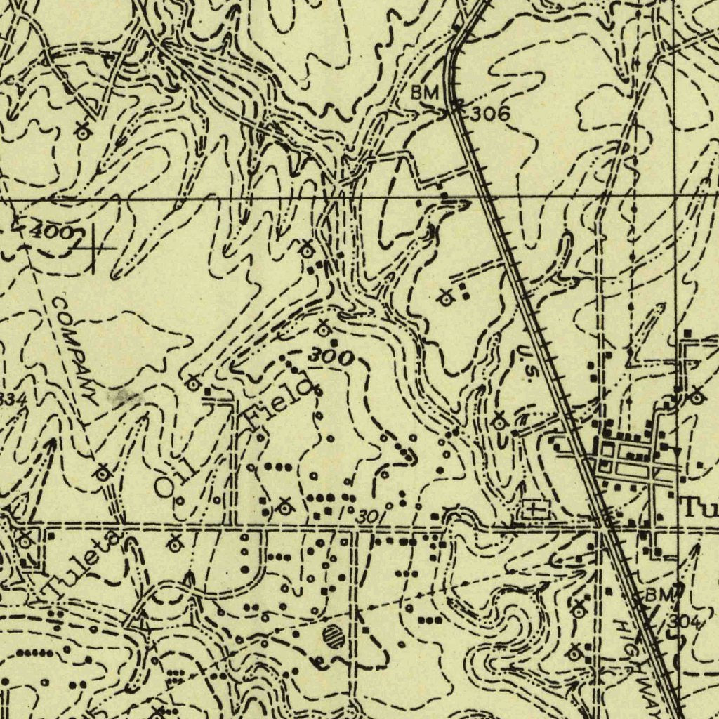 Pettus, TX (1936, 62500-Scale) Map by United States Geological Survey ...