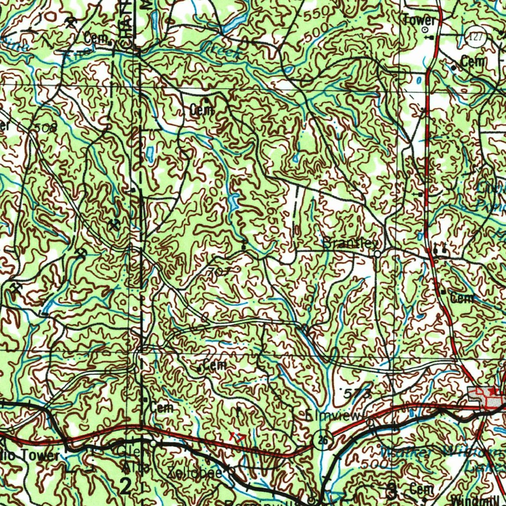 Phenix City, AL-GA (1955, 250000-Scale) Map by United States Geological ...