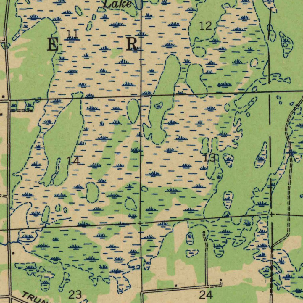 Phillips, WI (1943, 48000-Scale) Map by United States Geological Survey ...