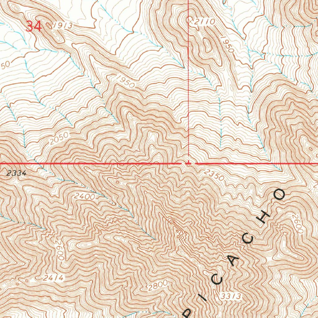 Picacho Reservoir, AZ (1965, 24000-Scale) Map by United States ...