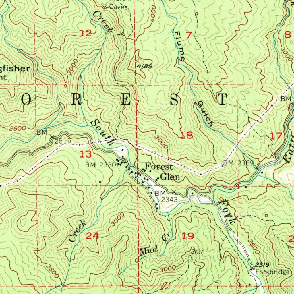 Pickett Peak, CA (1954, 62500-Scale) Map by United States Geological ...