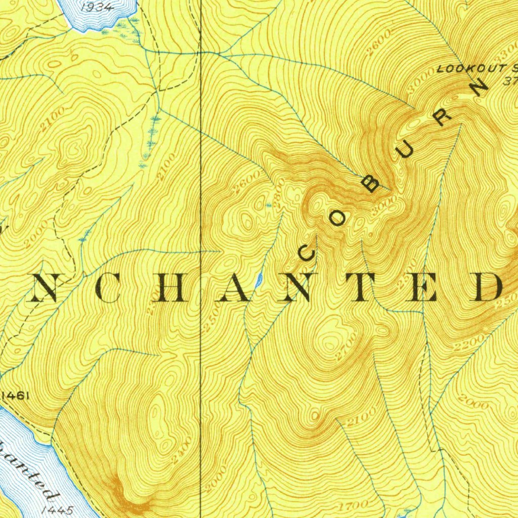 Pierce Pond, ME (1925, 62500-Scale) Map by United States Geological ...