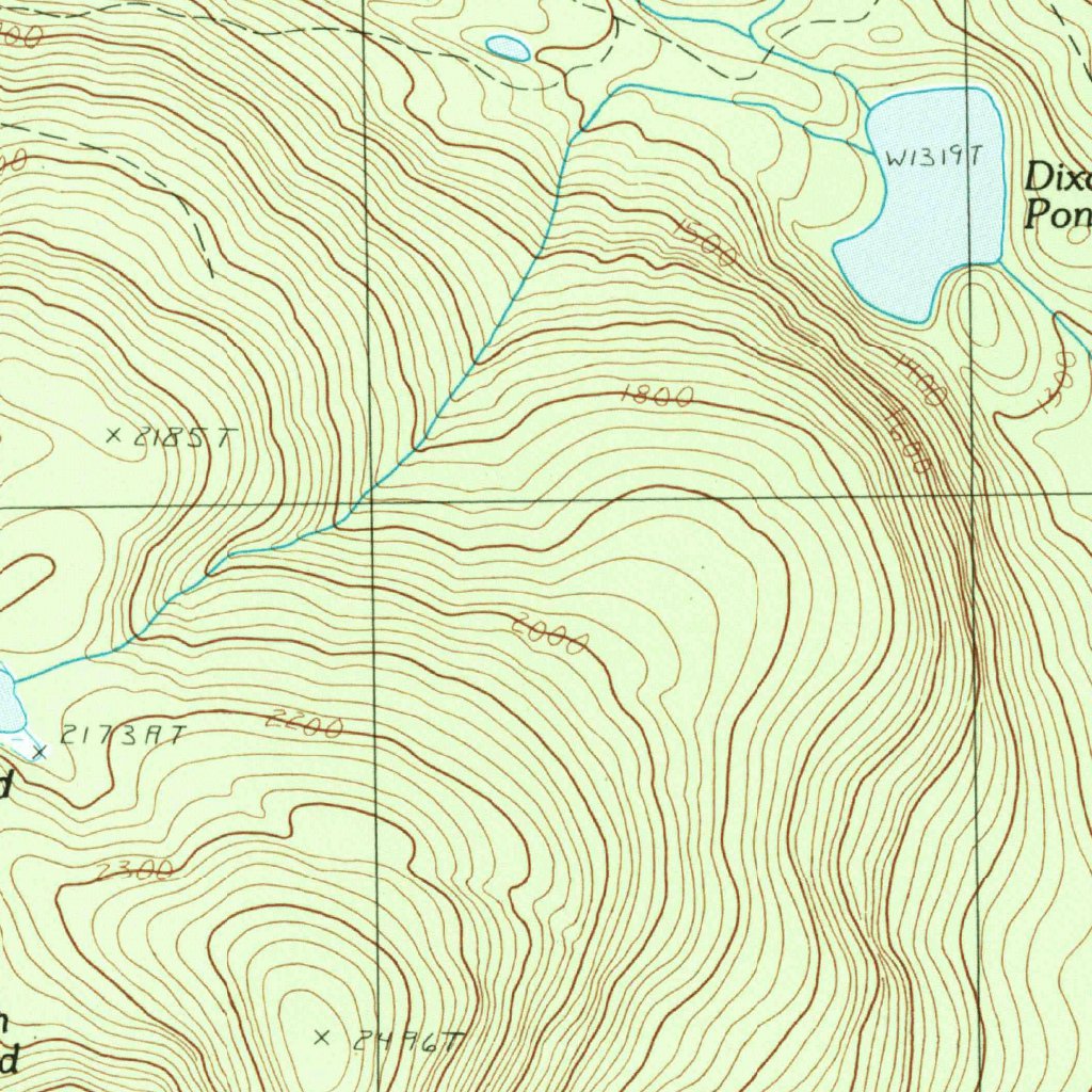 Pierce Pond, ME (1989, 24000-Scale) Map by United States Geological ...
