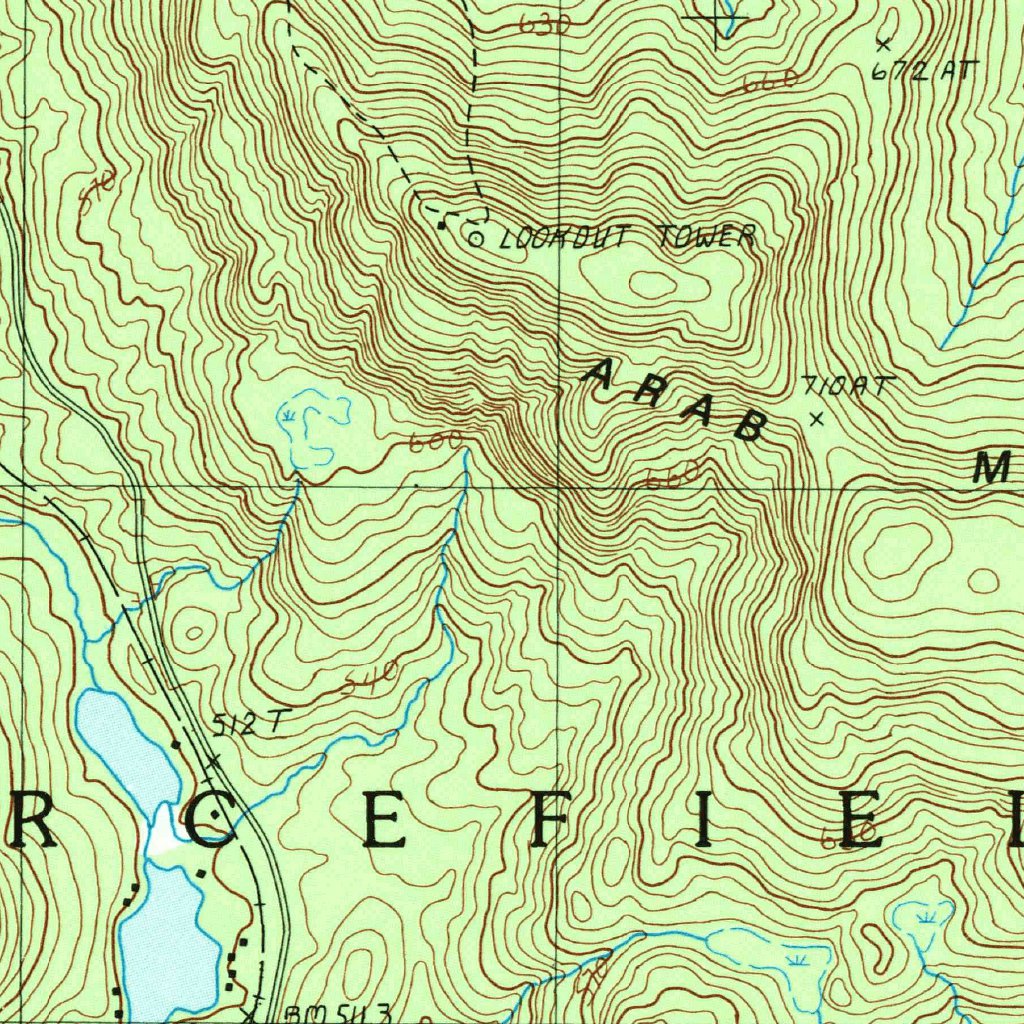 Piercefield, NY (1990, 25000-Scale) Map by United States Geological ...