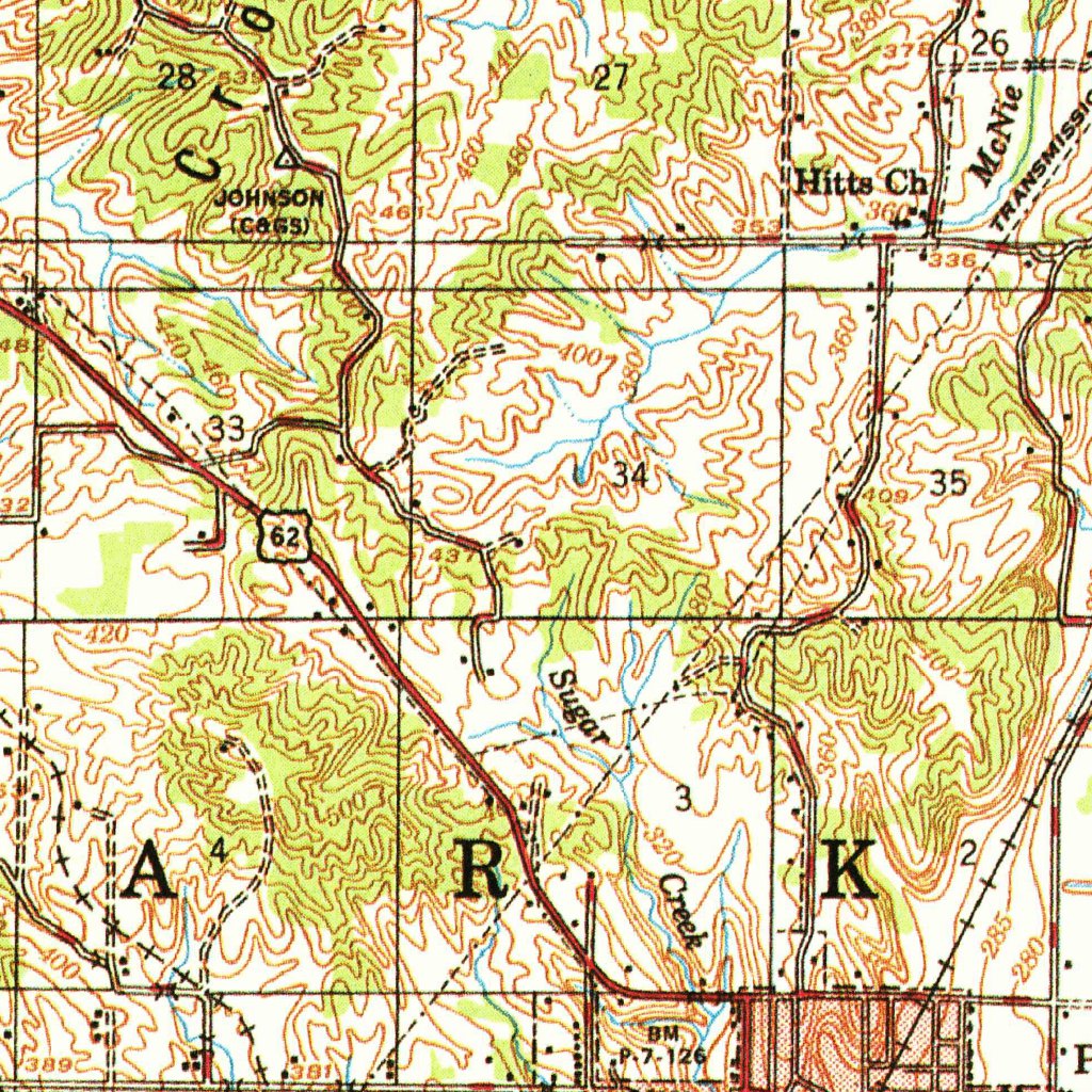 Piggott, AR-MO (1956, 62500-Scale) Map by United States Geological ...