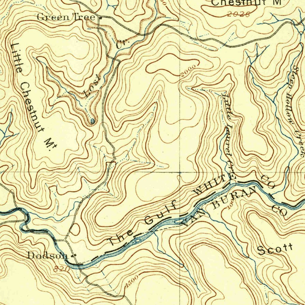 Pikeville, TN (1895, 125000-Scale) Map by United States Geological ...