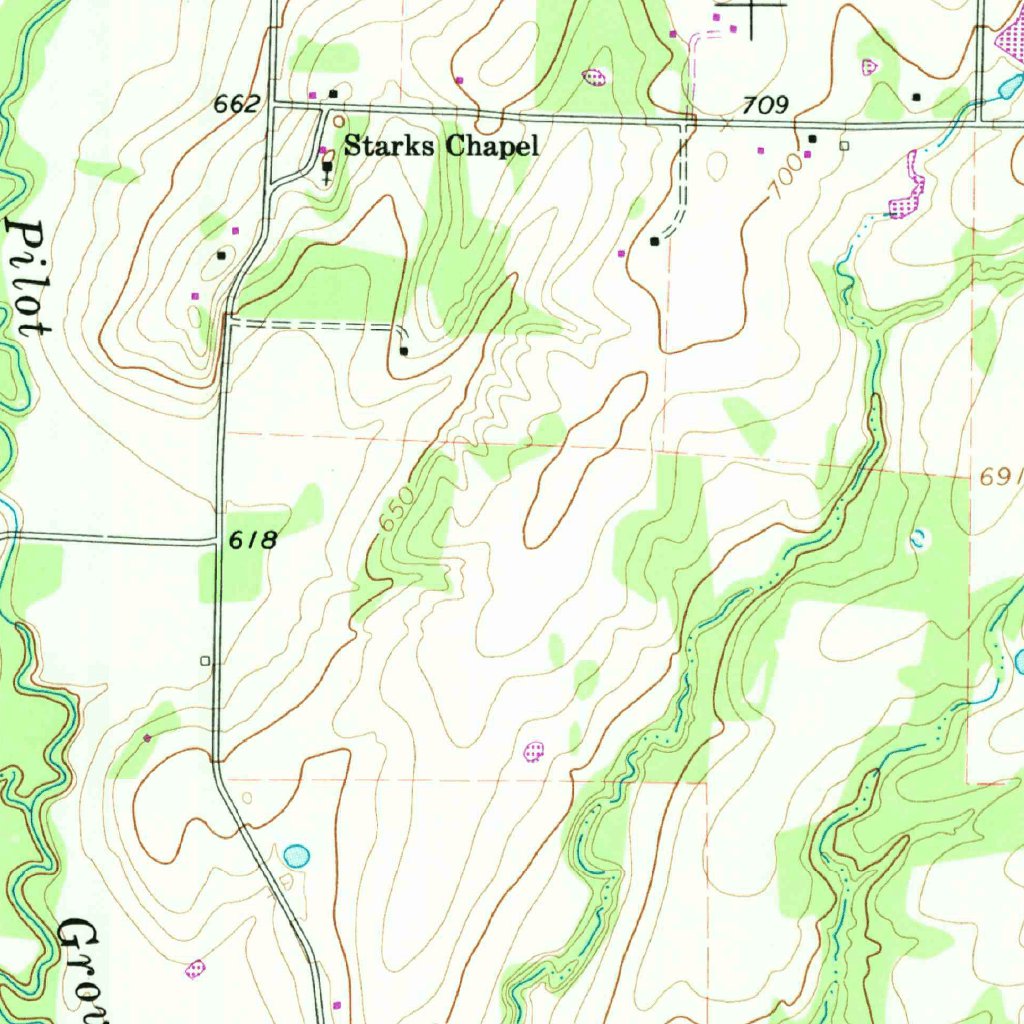 Pilot Grove, TX (1964, 24000-Scale) Map by United States Geological ...
