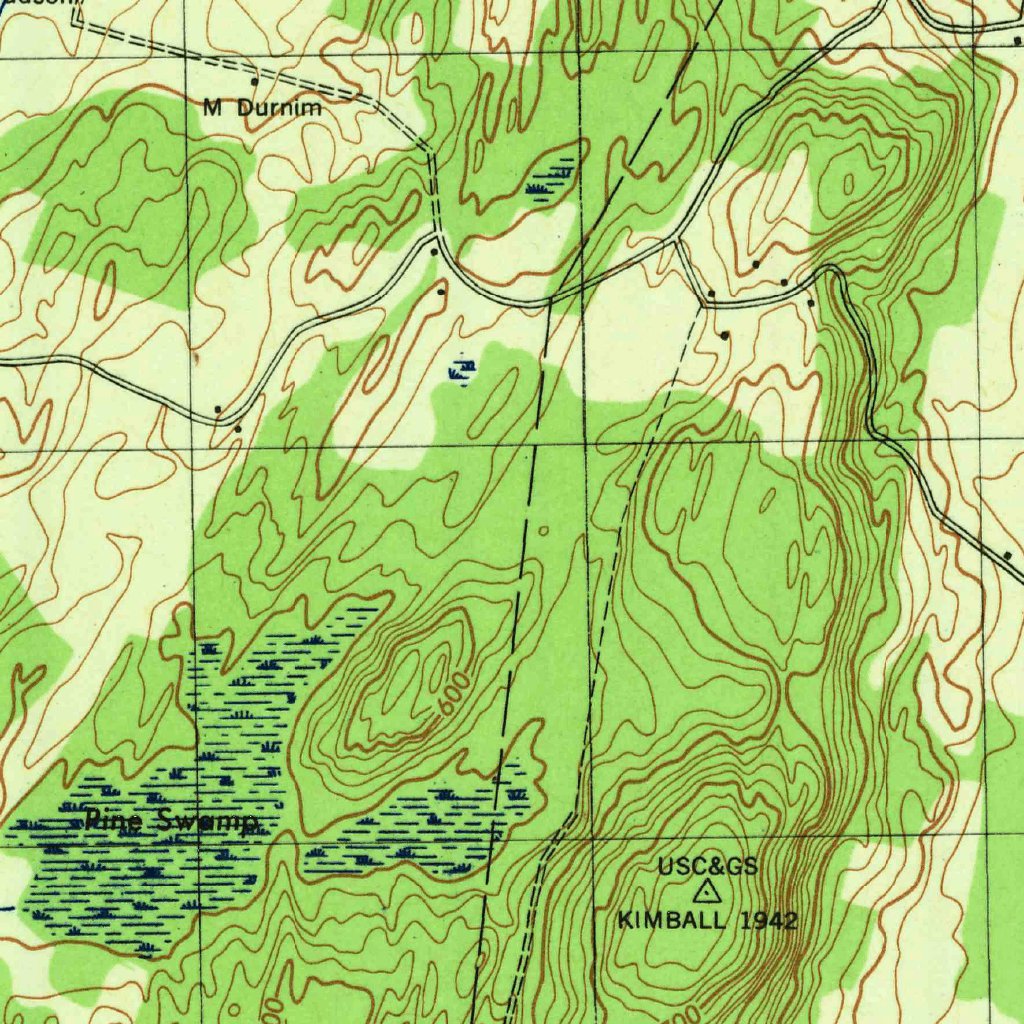 Pine Bush, NY (1943, 31680-Scale) Map by United States Geological ...