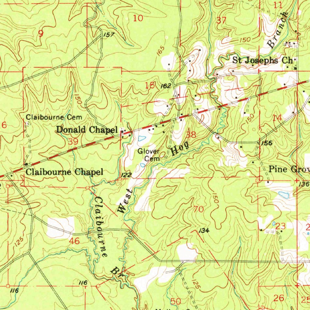 Pine Grove, LA (1958, 62500-Scale) Map by United States Geological ...