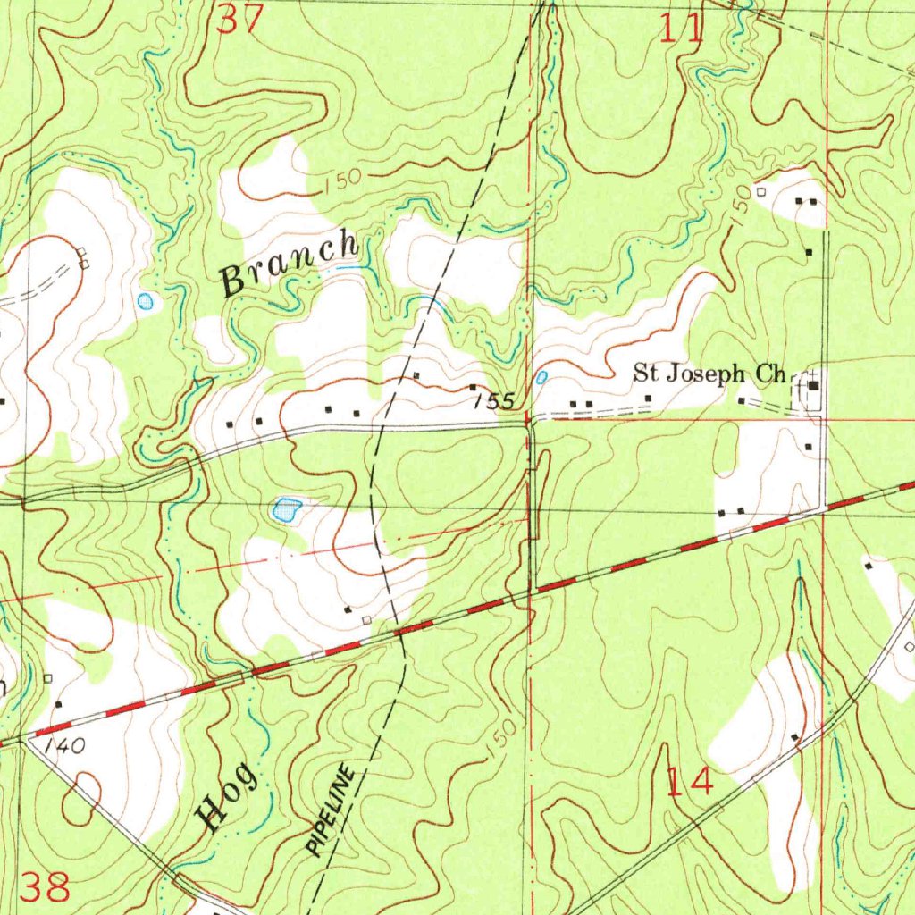 Pine Grove, LA (1980, 24000-Scale) Map by United States Geological ...