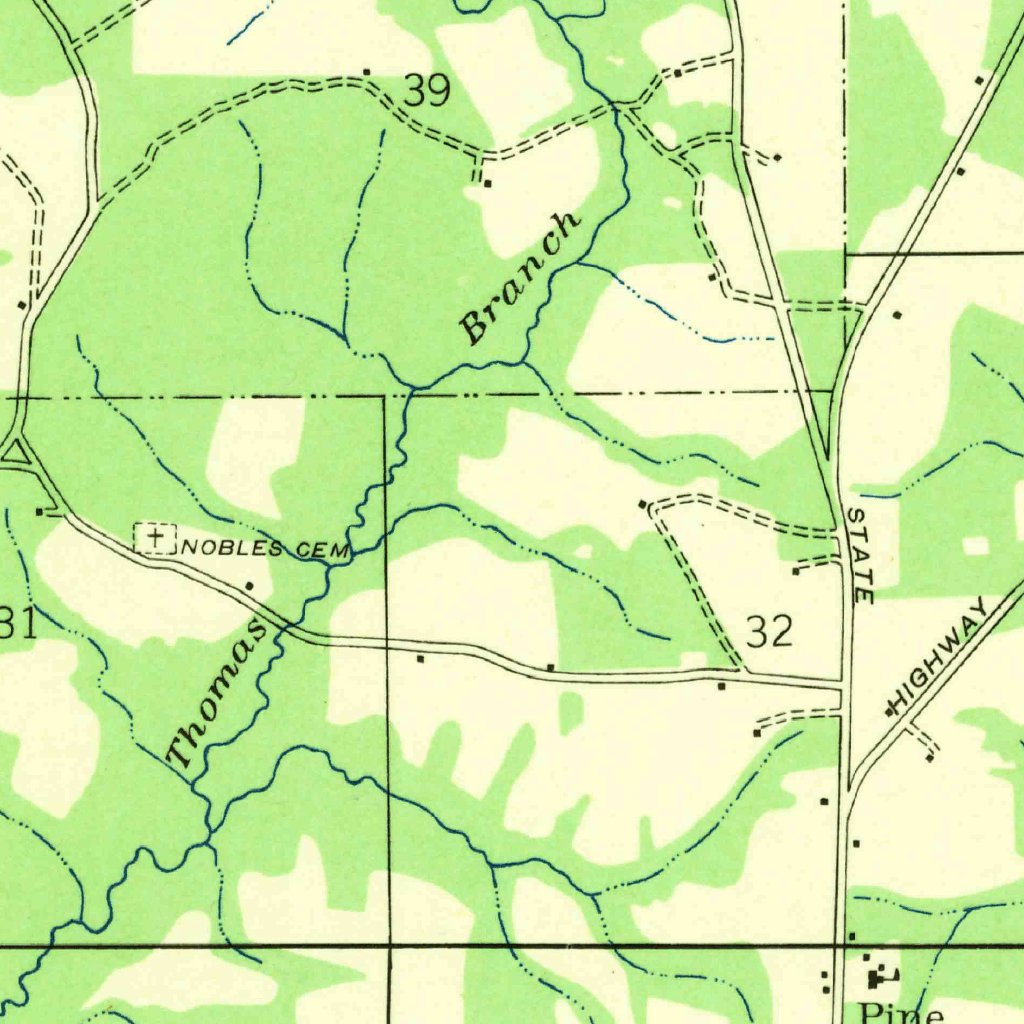 Pine, LA (1942, 31680-Scale) Map by United States Geological Survey ...