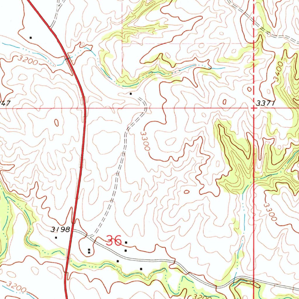 Pine Ridge, SD (1967, 24000-Scale) Map by United States Geological ...