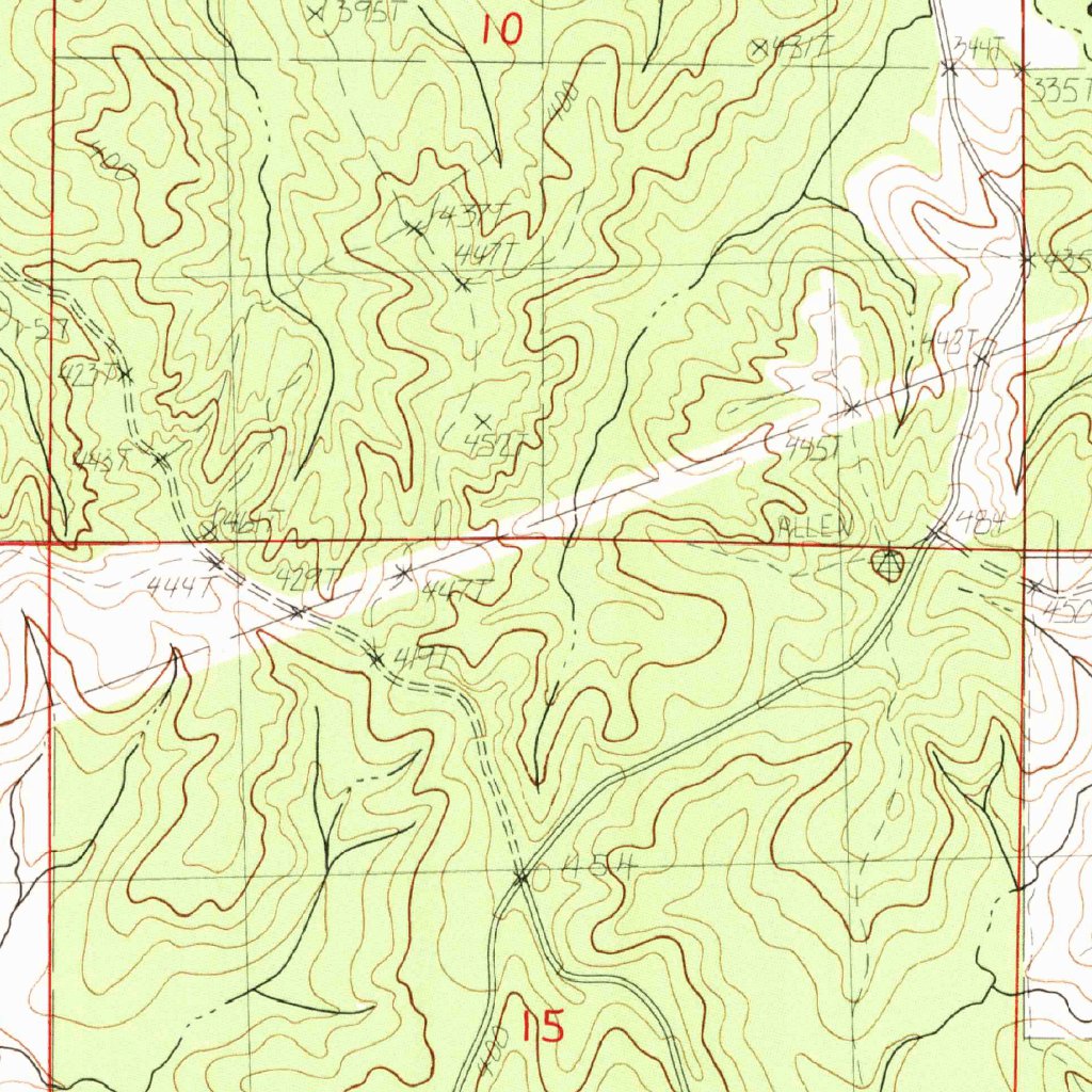 Pine Valley, MS (1983, 24000-Scale) Map by United States Geological ...