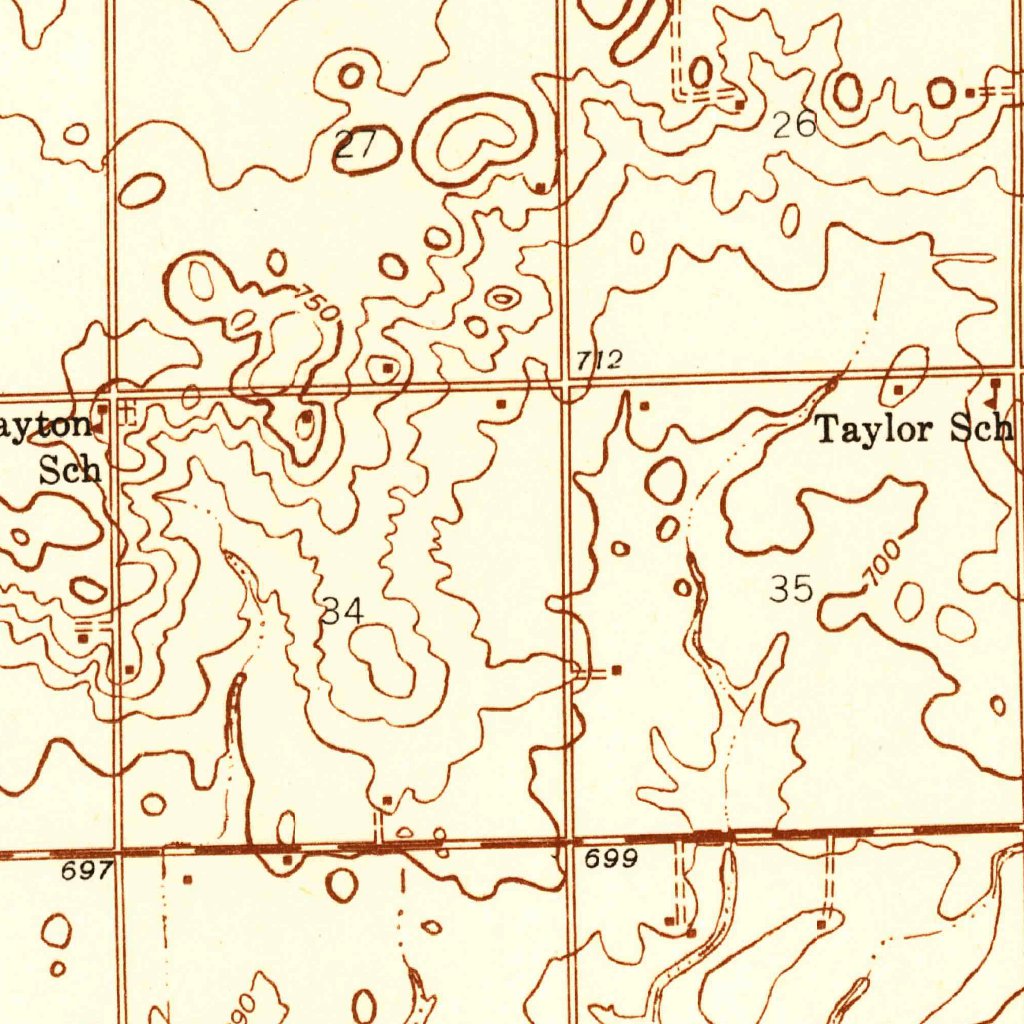 Piper City, IL (1944, 48000-Scale) Map by United States Geological ...